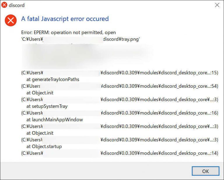 【Discord】アプリ版で「A fatal Javascript error occurred」のエラーが出た時の対処法 | じゃぶじゃぶゲーム