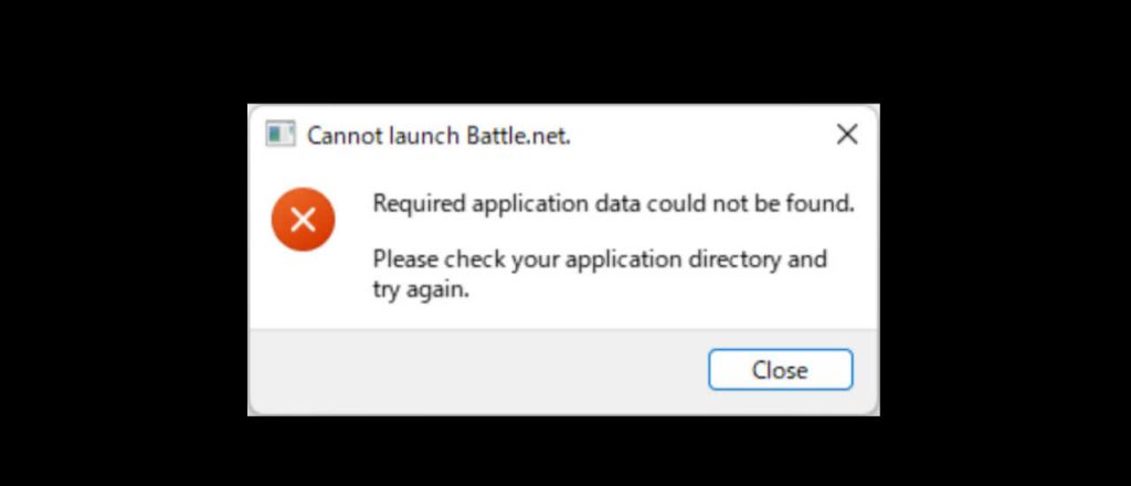 Battle.netで「Required application data could not be found. Please check....」のエラーが出た時の対処法 | じゃぶじゃぶゲーム